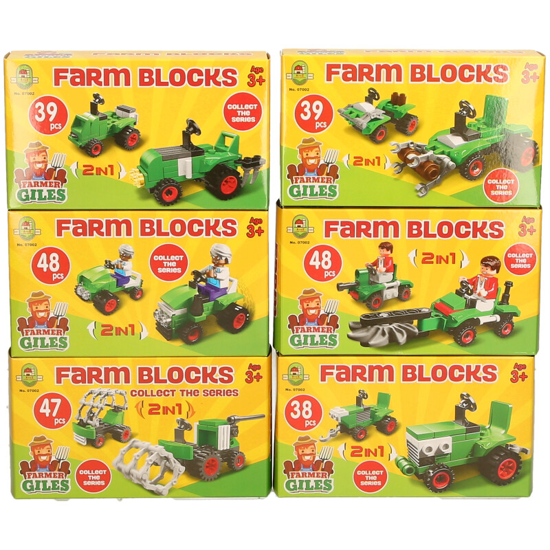 2 In 1 Farm Blocks (6 Asst) | Padgett Bros (A to Z)