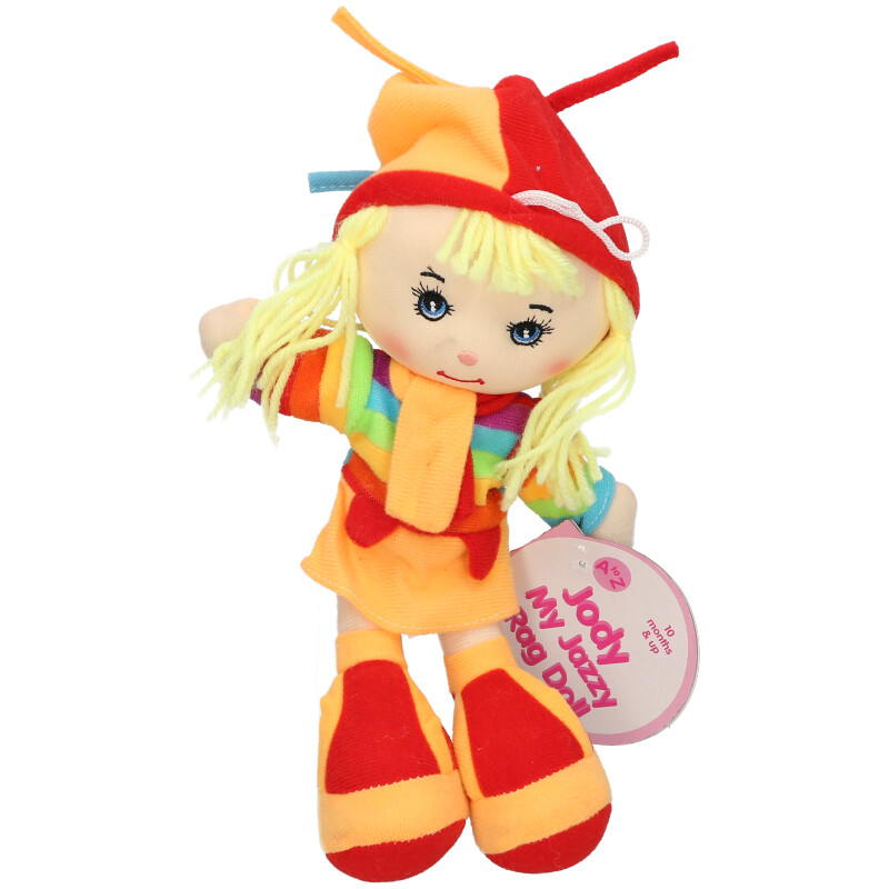 28Cm Rag Doll In Colourful Outfit (3Ass) | Padgett Bros (A to Z)