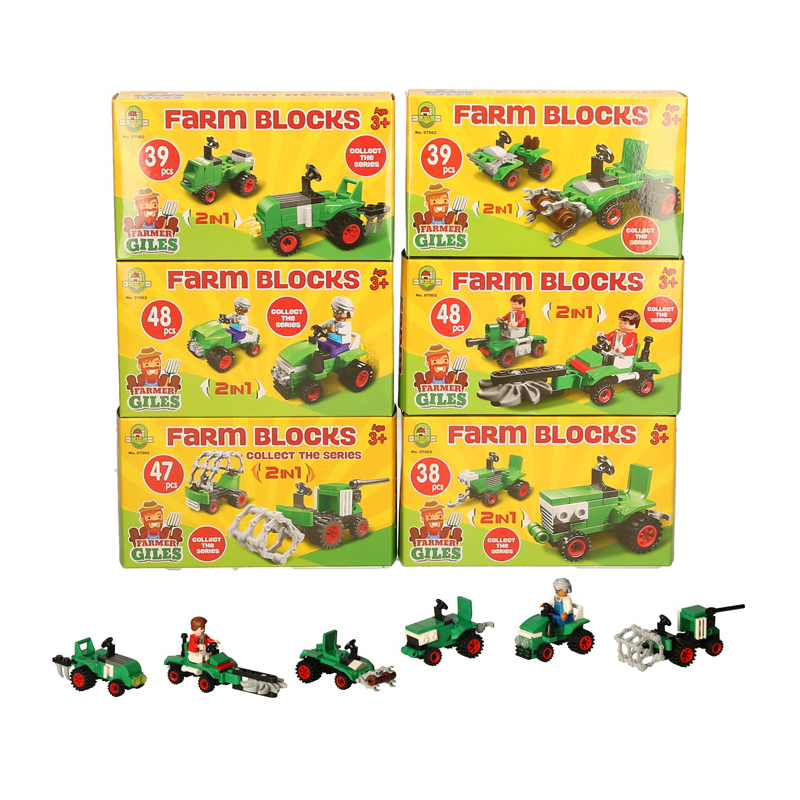2 In 1 Farm Blocks (6 Asst) | Padgett Bros (A to Z)