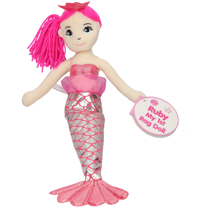 46Cm Rag Mermaid Doll (3 Asstd) | Padgett Bros (A to Z)