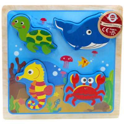 Wood Chunky Puzzle Sealife | Padgett Bros (A to Z)