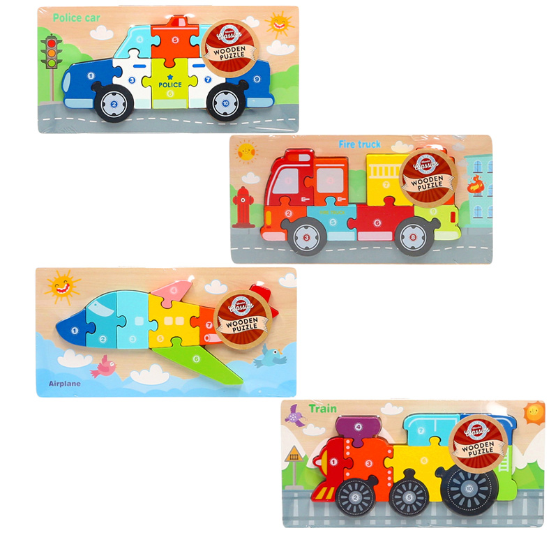 Vehicle Puzzle (4 Asst) | Padgett Bros (A to Z)