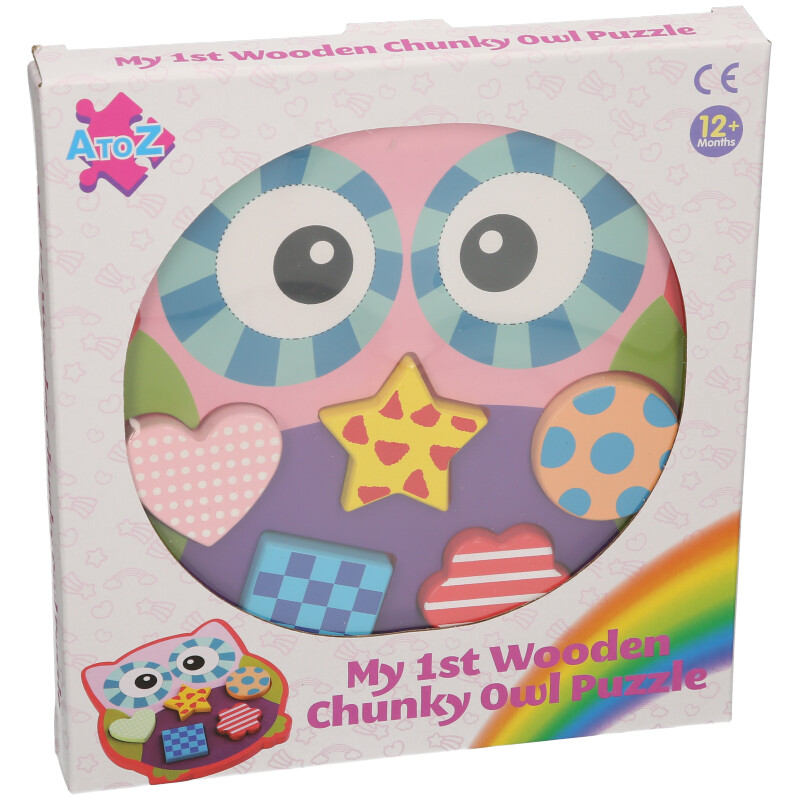 Wood Owl Chunky Puzzle | Padgett Bros (A to Z)