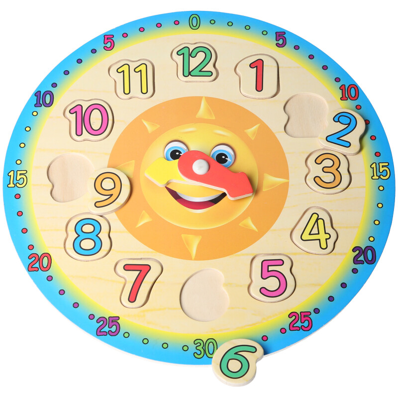 Wooden Puzzle Clock 28Cm | Padgett Bros (A to Z)