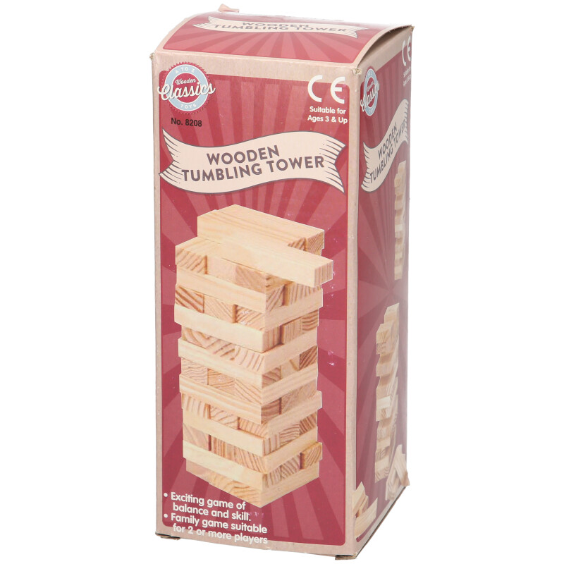 Wood Tumbling Tower | Padgett Bros (A to Z)